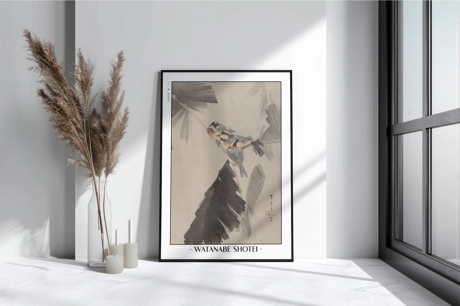 Bird Ukiyo-e Wall Art - Watanabe Shotei Wall Art, Oriental Wall Decor ...
