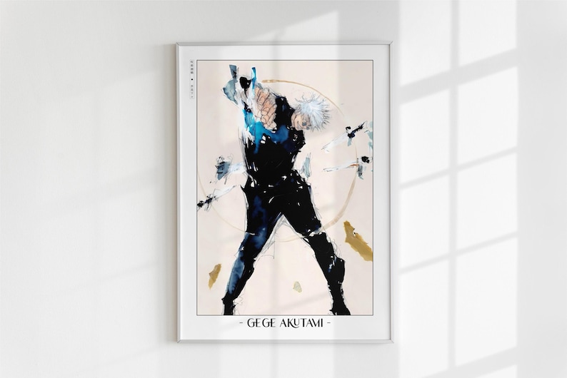 JJK Anime Poster | Framed Gege Akutami Art Prints - Etsy