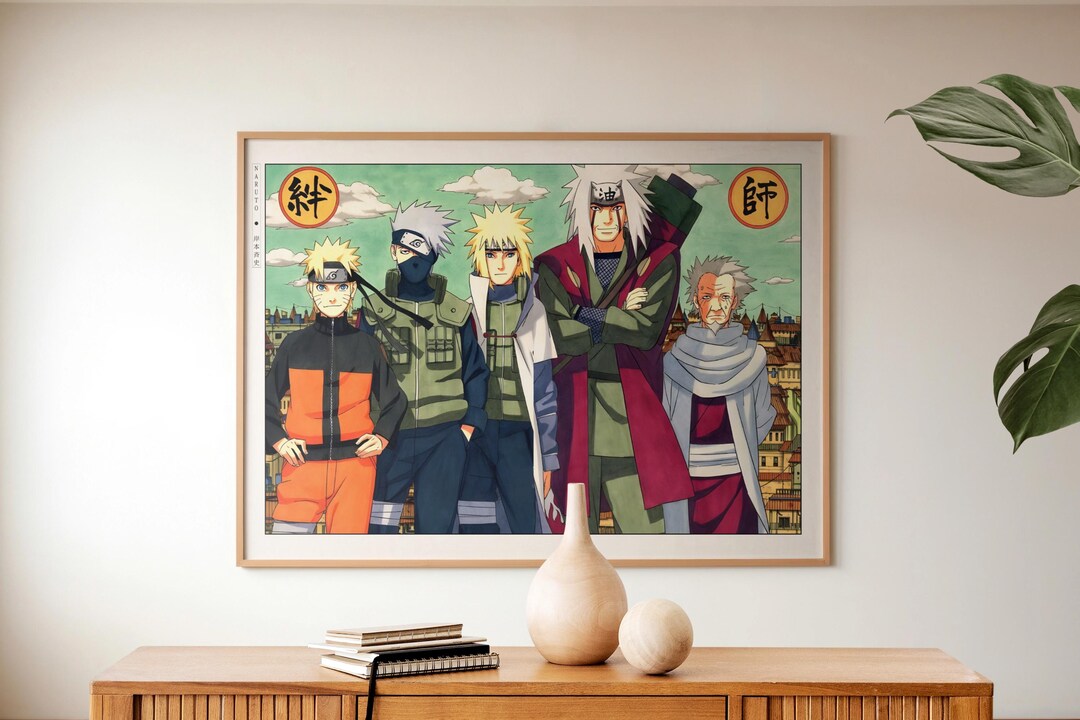 Shonen Anime Poster | Masashi Kishimoto Art Print, Japanese Manga Wall ...