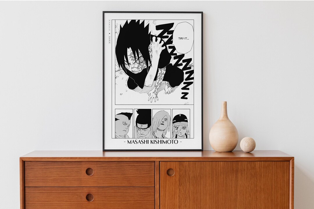 Shonen Anime Poster | Masashi Kishimoto Art Print, Japanese Manga Wall ...