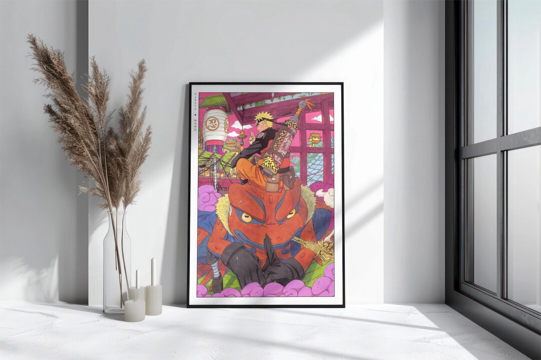 Shonen Anime Poster | Masashi Kishimoto Art Print, Japanese Manga Wall ...