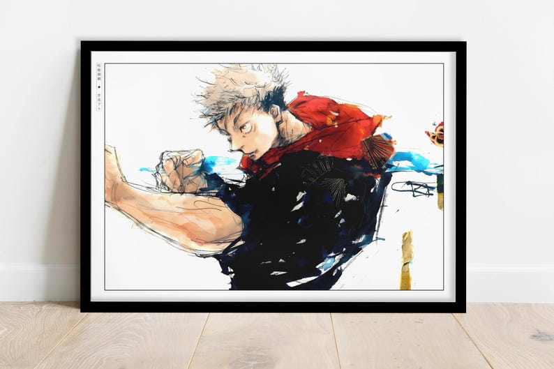 Anime Wall Art | Gege Akutami Manga Poster and Frame - Etsy