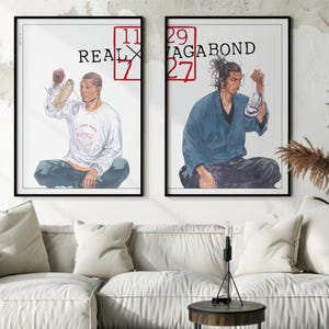 Set of 2 Real X Vagabond Poster Wall Art - Japanese Art, Manga Gift ...