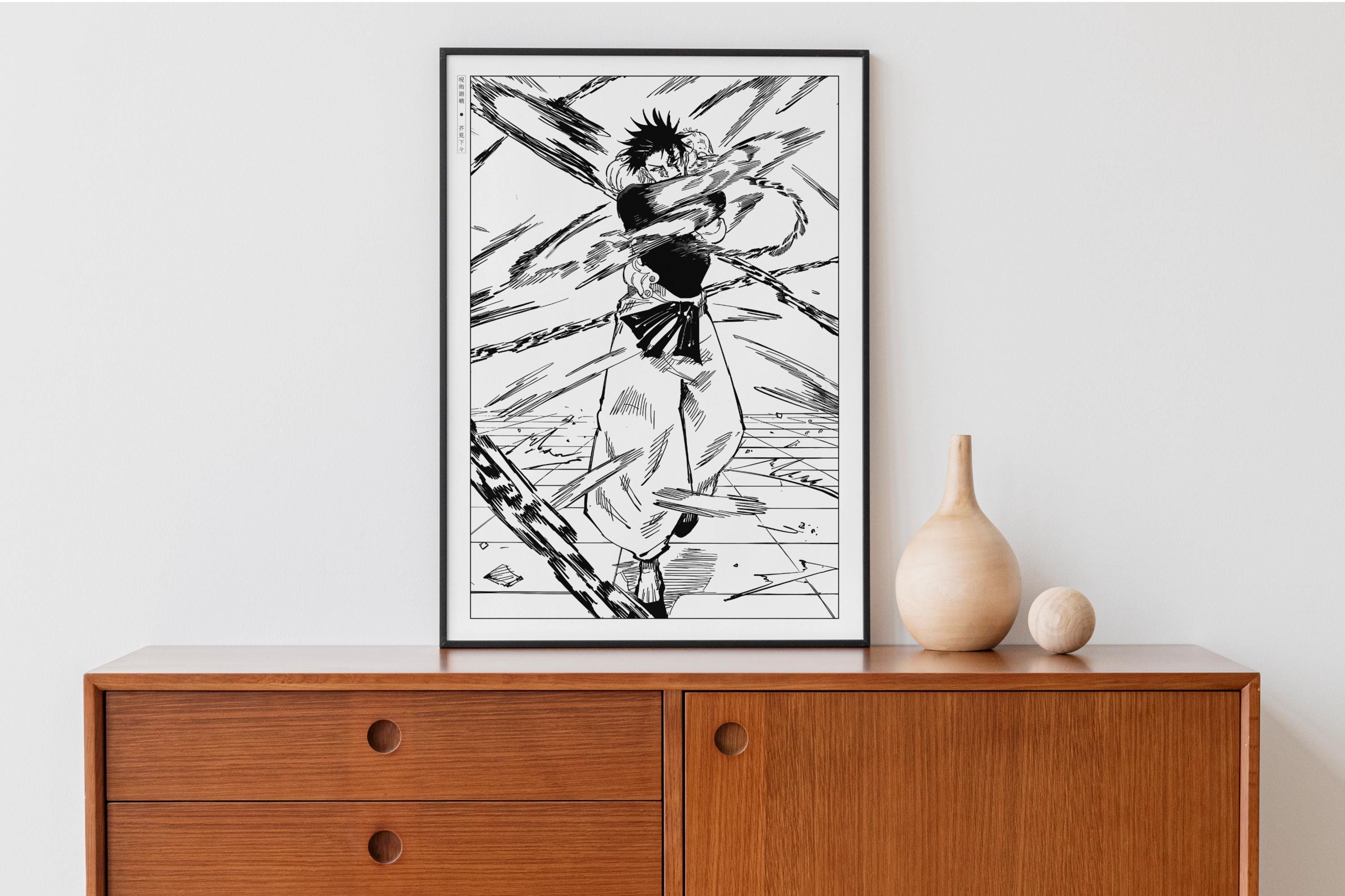 Anime Wall Art | Gege Akutami Manga Poster and Frame - Etsy