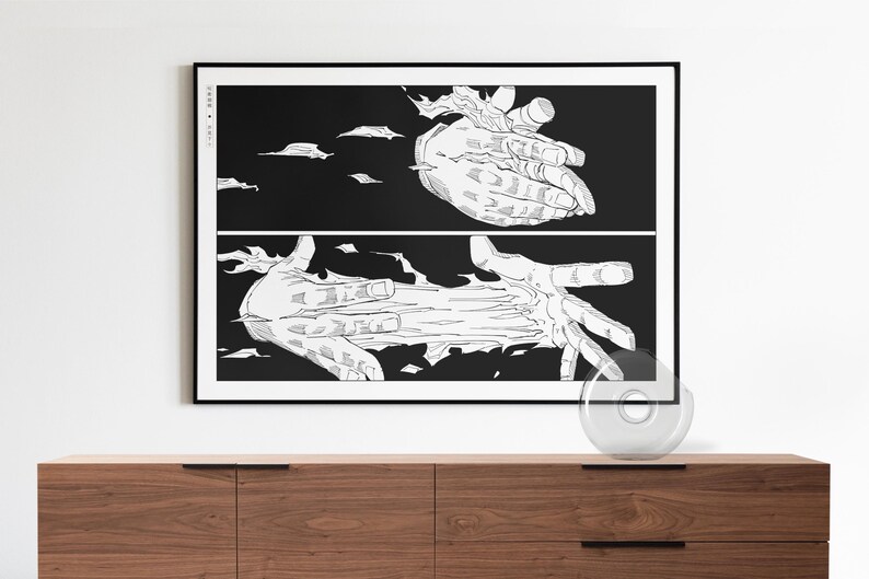 Anime Wall Art | Gege Akutami Manga Poster and Frame - Etsy