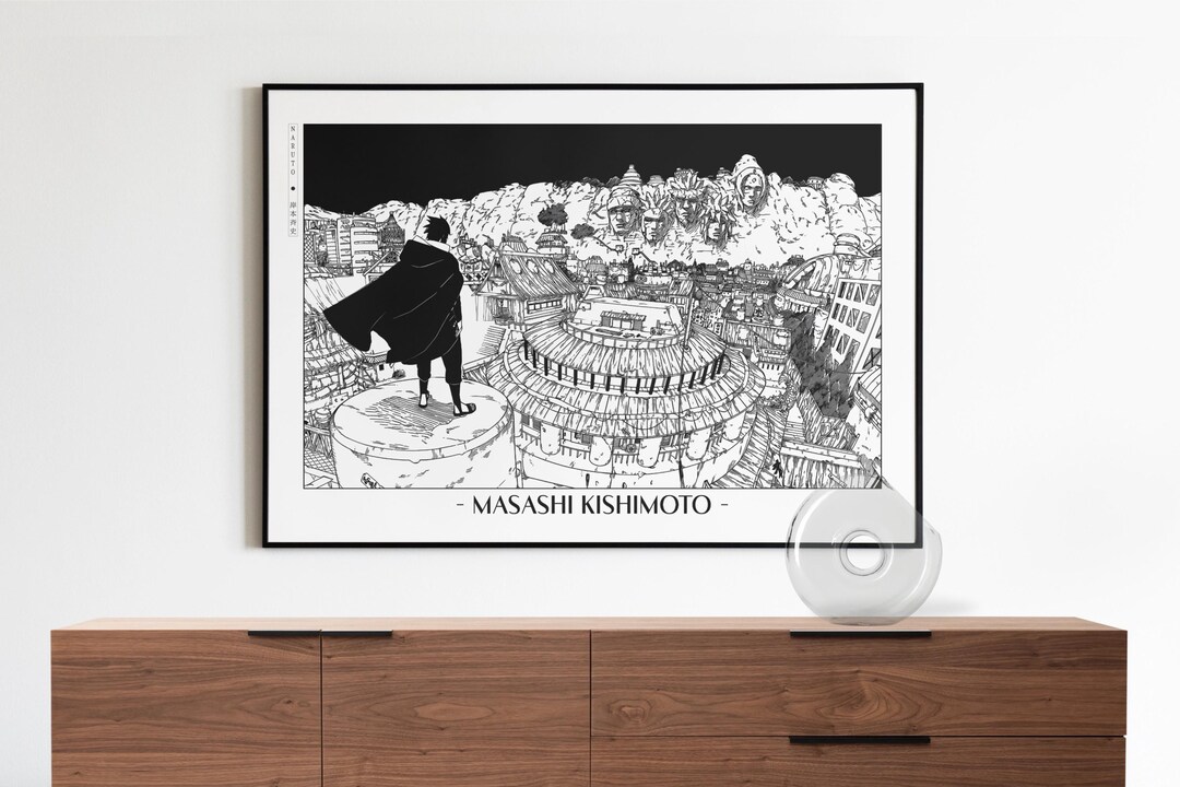 Anime Poster | Framed Masashi Kishimoto Art Prints - Etsy
