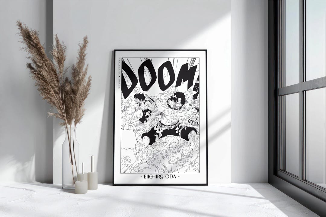 Shonen Anime Poster | Eiichiro Oda Art Print, Japanese Manga Wall Art ...