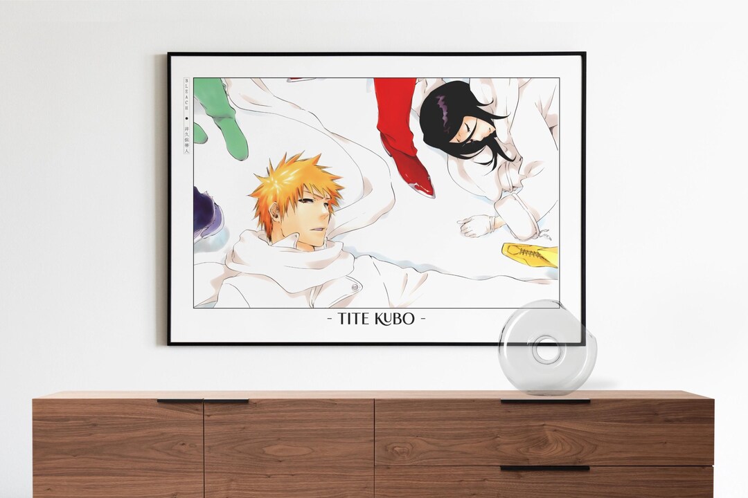 Shonen Anime Poster | Tite Kubo Art Print, Japanese Manga Wall Art ...