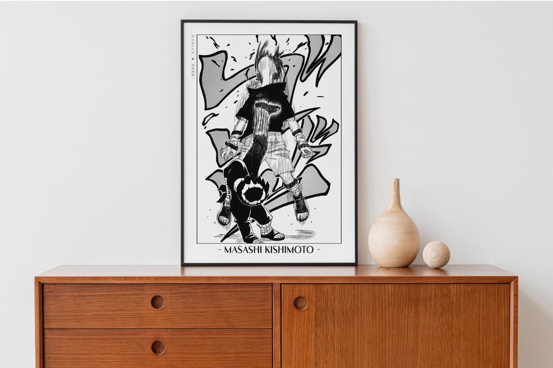 Anime Poster | Framed Masashi Kishimoto Art Prints - Etsy