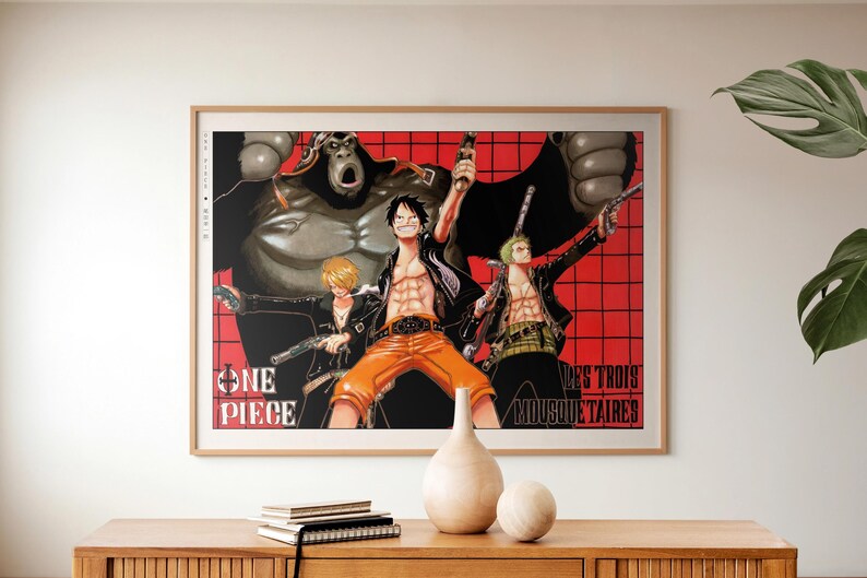 Anime Wall Art | Eiichiro Oda Manga Poster and Frame - Etsy