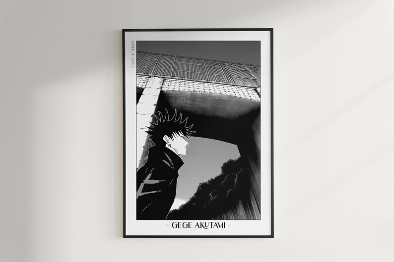 JJK Anime Poster | Framed Gege Akutami Art Prints - Etsy
