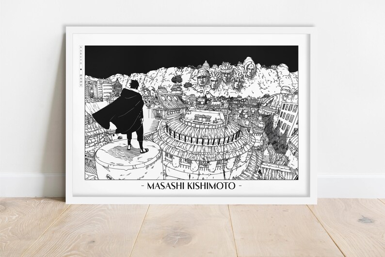 Anime Poster | Framed Masashi Kishimoto Art Prints - Etsy