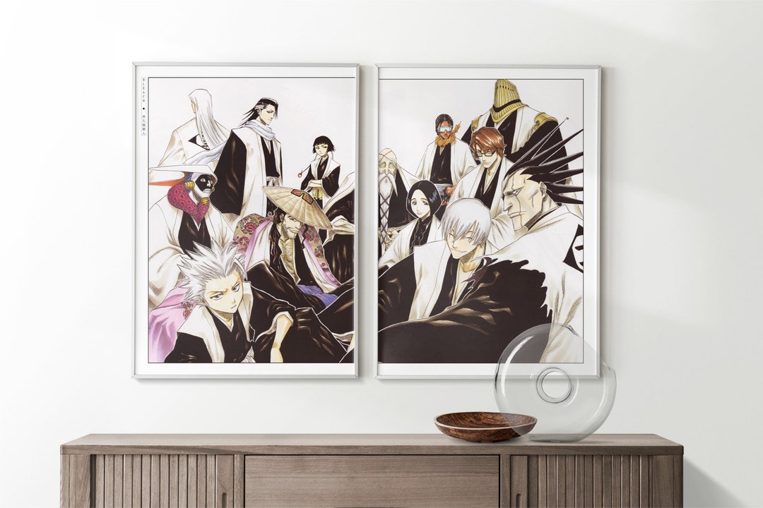 Set of 2 Anime Poster Wall Art Japanese Art Print, Manga Gift Idea ...