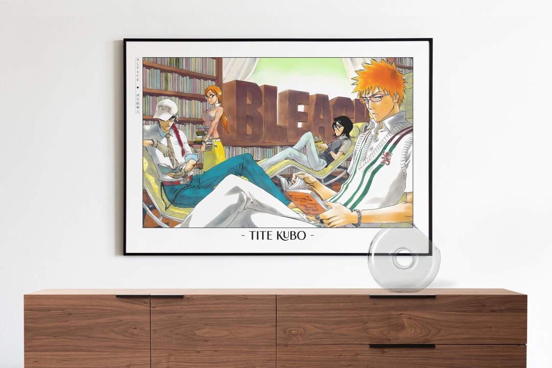 Shonen Anime Poster | Tite Kubo Art Print, Japanese Manga Wall Art ...