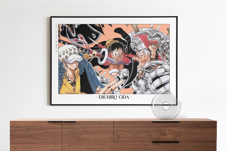 Anime Poster | Framed Eiichiro Oda Art Prints - Etsy