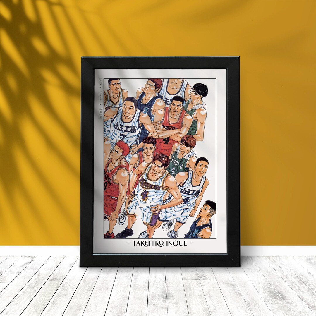 Slam Dunk Manga Art Print Basketball Poster, Sakuragi Wall Art, Sports ...