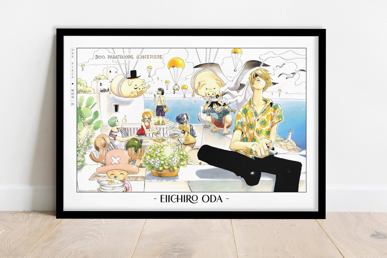 Anime Poster | Framed Eiichiro Oda Art Prints - Etsy