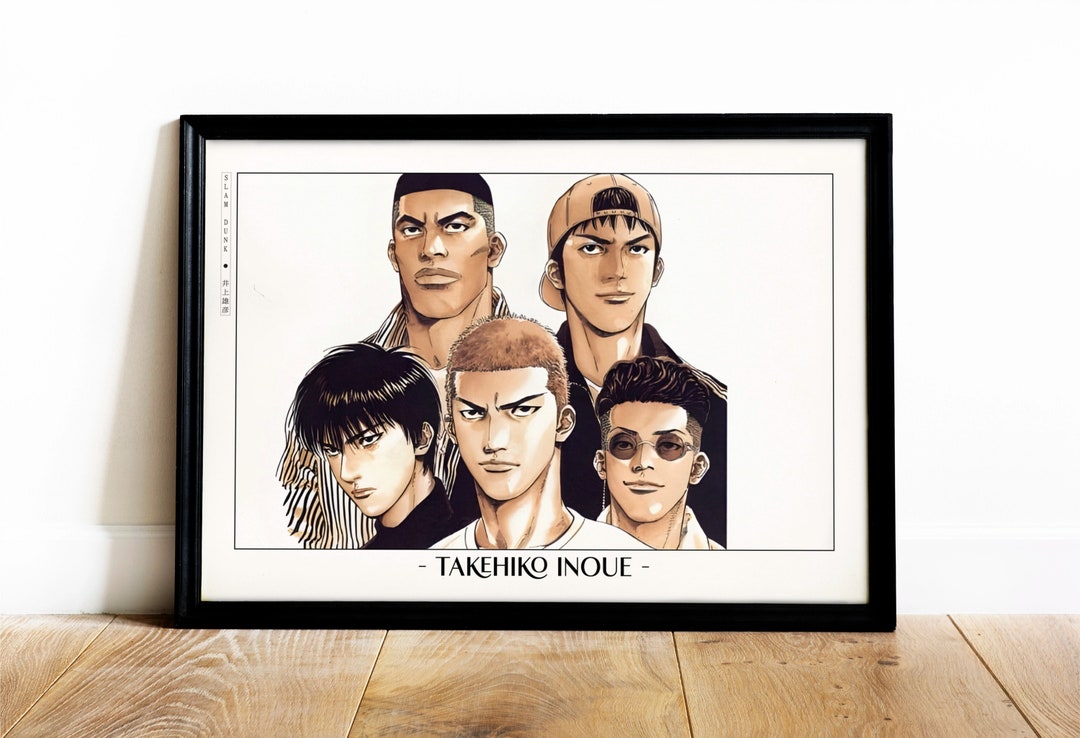 Slam Dunk Manga Art Print Basketball Poster, Sakuragi Wall Art, Sports ...