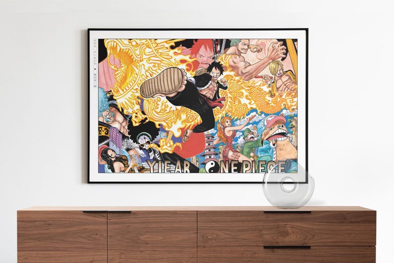 Anime Wall Art | Eiichiro Oda Manga Poster and Frame - Etsy