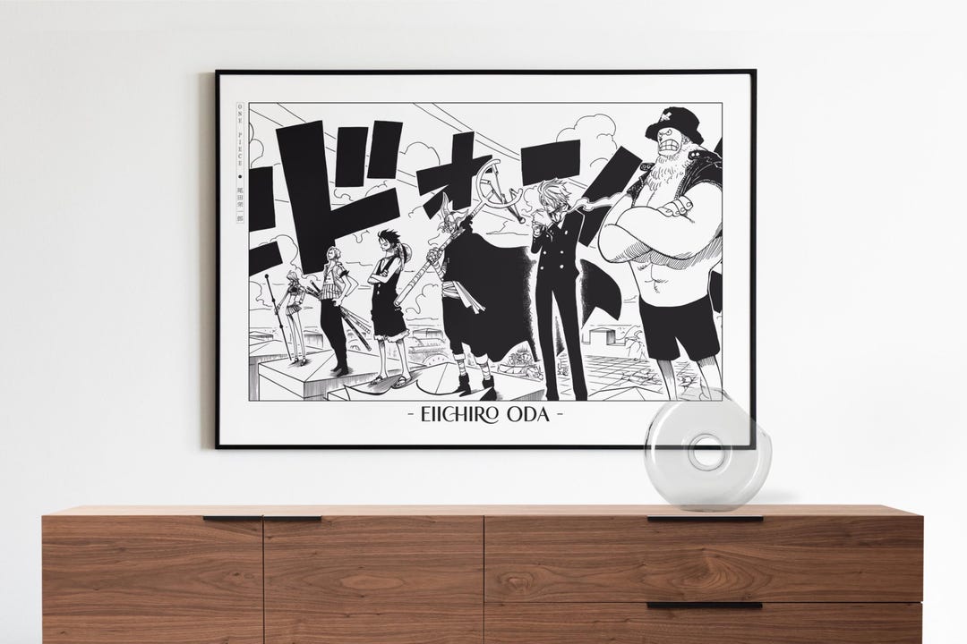 Shonen Anime Poster | Eiichiro Oda Art Print, Japanese Manga Wall Art ...