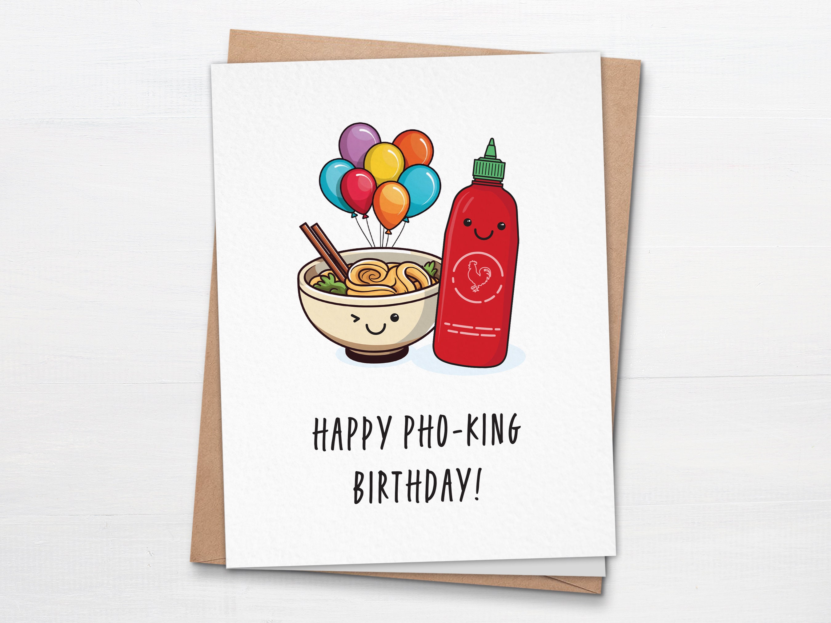 Happy Pho-king Birthday Funny Cute Pho Birthday Card Hot - Etsy