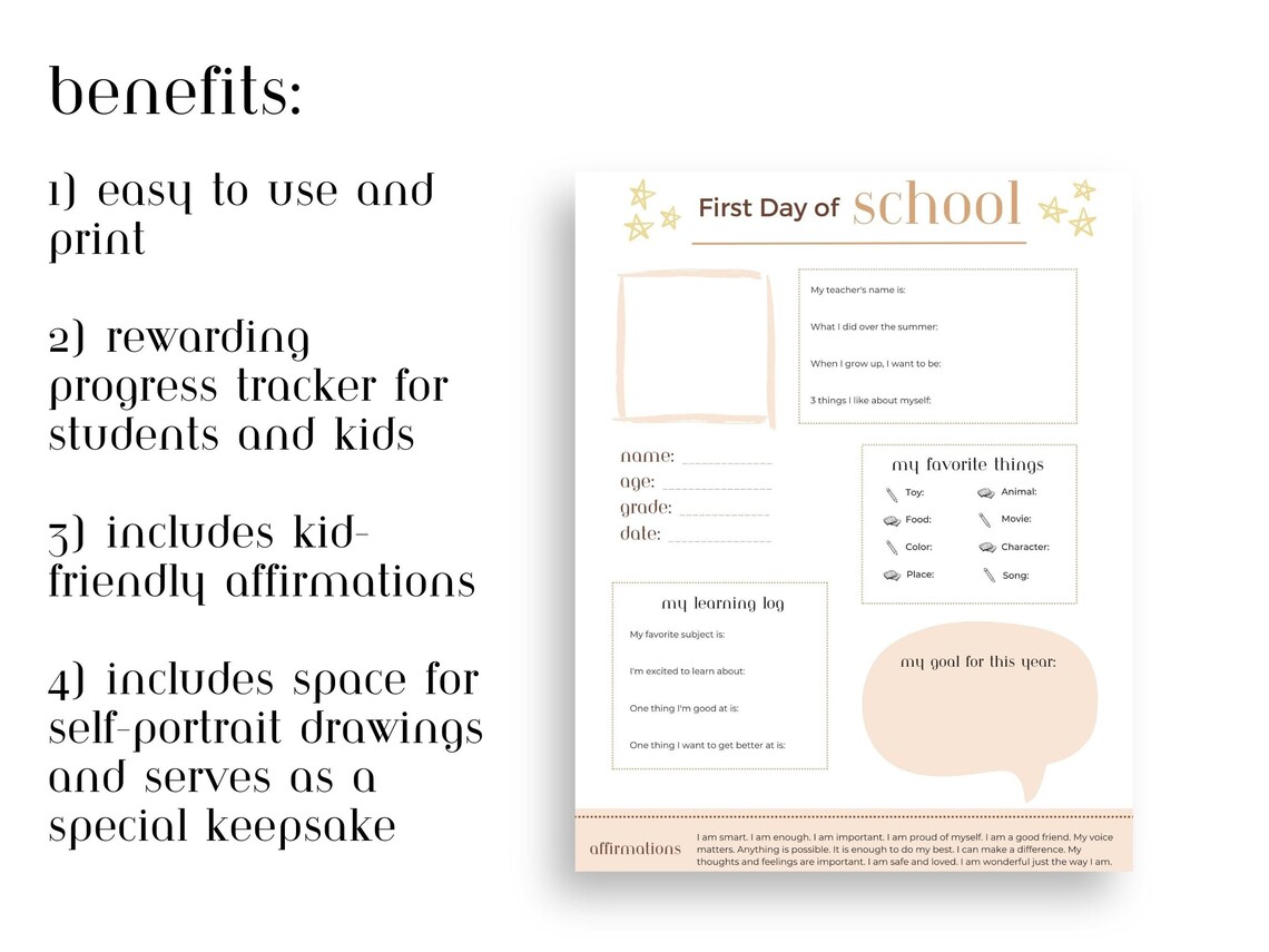 Classroom Introductions Printable | Back to School Printable and ...