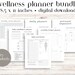 Health and Wellness Digital Planner Bundle | Contains Planner Templates ...