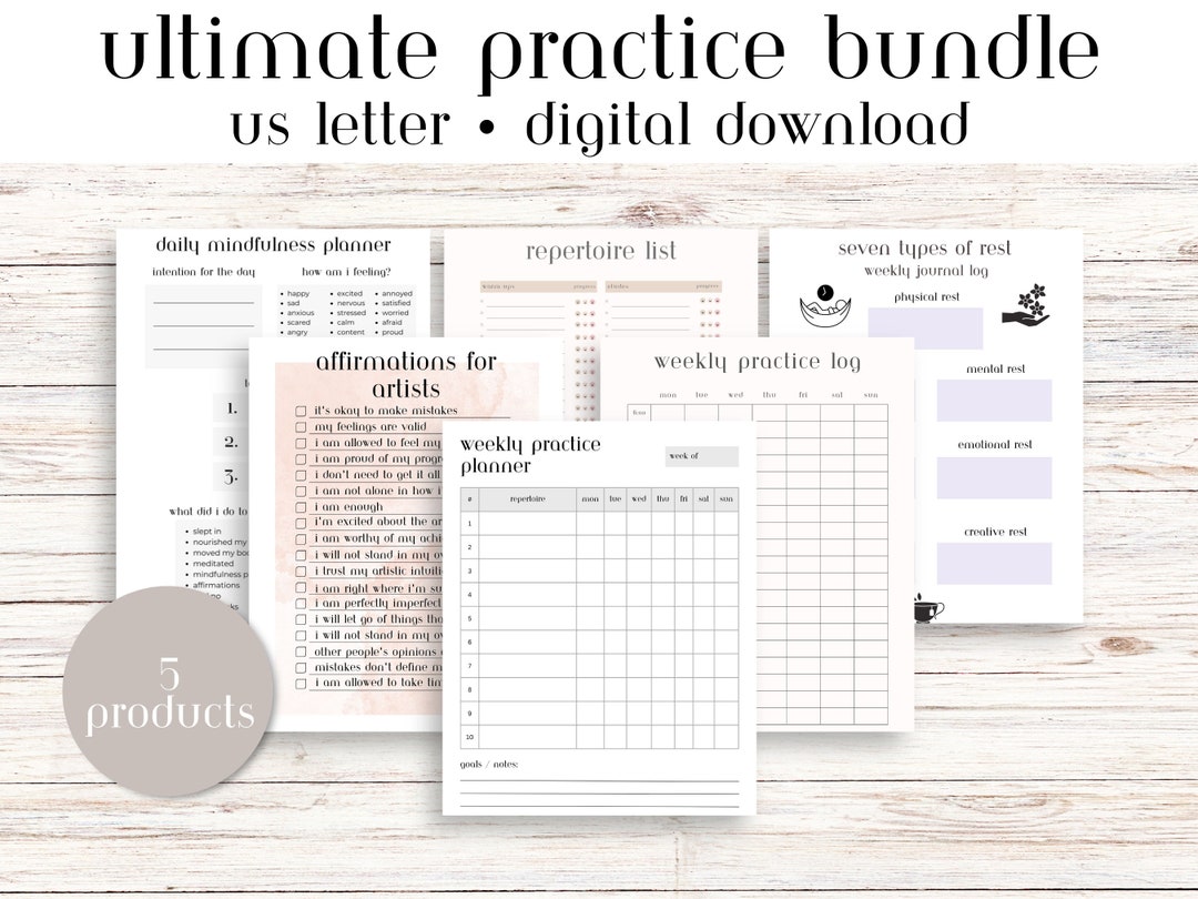 The Ultimate Practice Bundle for Mindful Musicians | Contains Digital ...