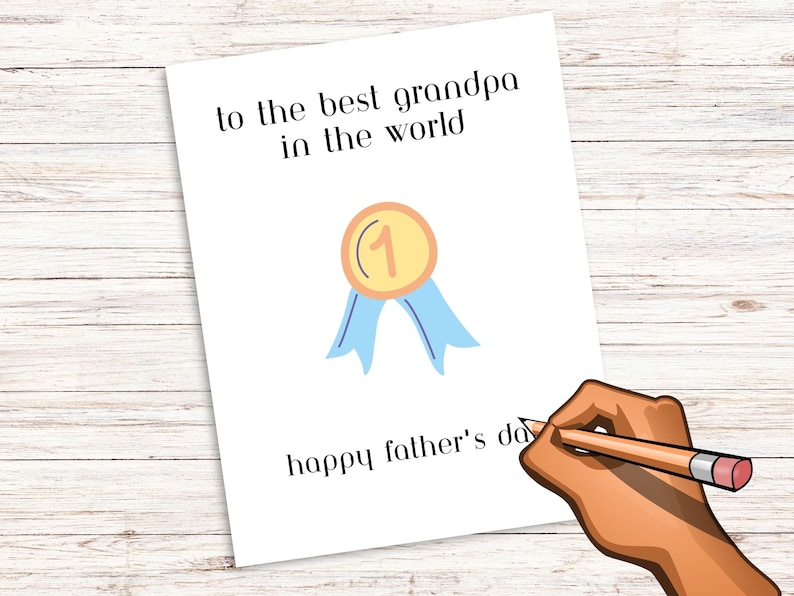 Father's Day Card for Grandpa Printable | Gift for Grandpa | Digital ...
