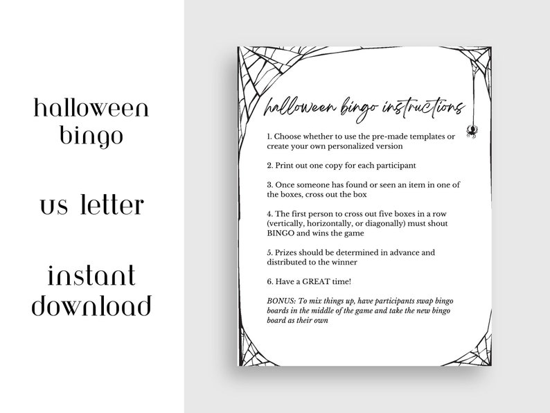 Halloween Bingo Cards | Halloween Trick or Treat and Costume Bingo ...