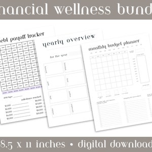 Financial Planner Bundle | Digital Tools to Help Achieve Financial ...