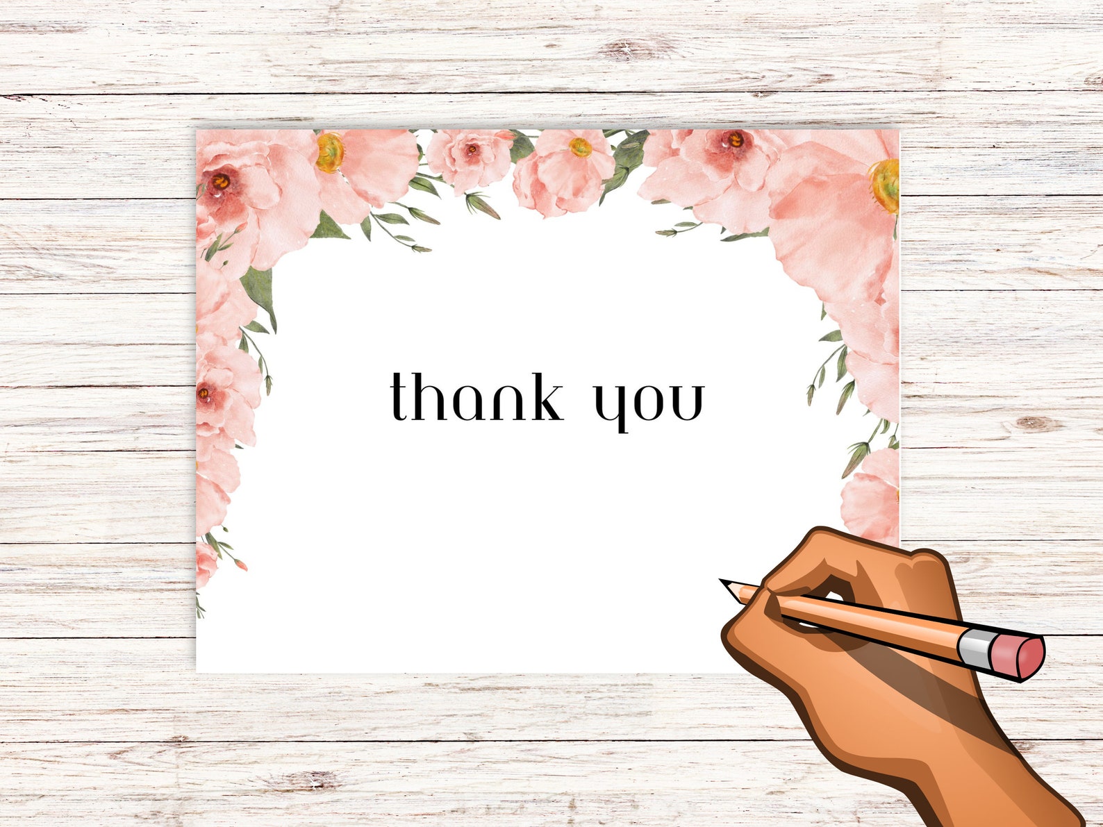 Thank You Card Printable General Thank You Card Digital Card Download ...
