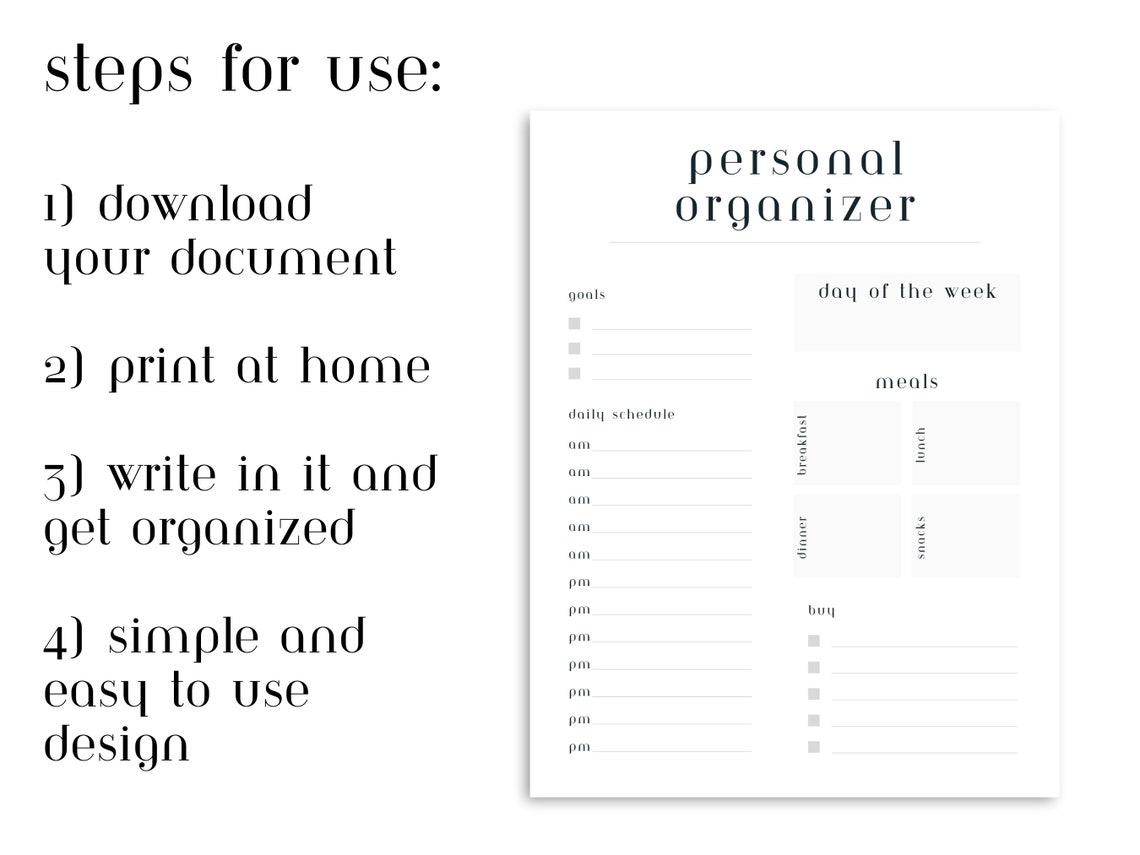 Health and Wellness Digital Planner Bundle | Contains Planner Templates ...