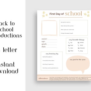 Classroom Introductions Printable | Back to School Printable and ...