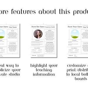 Music Teacher Private Lessons Flyer Template | Advertise Your Private ...