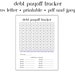 Debt Payoff Tracker Chart Printable Debt Planner Available in PDF and ...