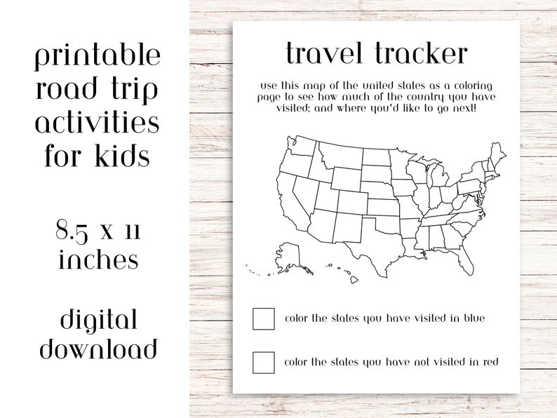 Family Road Trip Printable Activities and Games | 8 Fun Summer Vacation ...