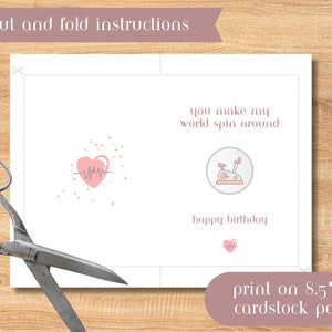 Printable Birthday Card for Spin Class Lovers | Romantic Birthday ...