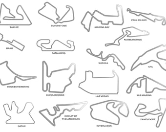 Formula 1 Track Svg - Etsy UK