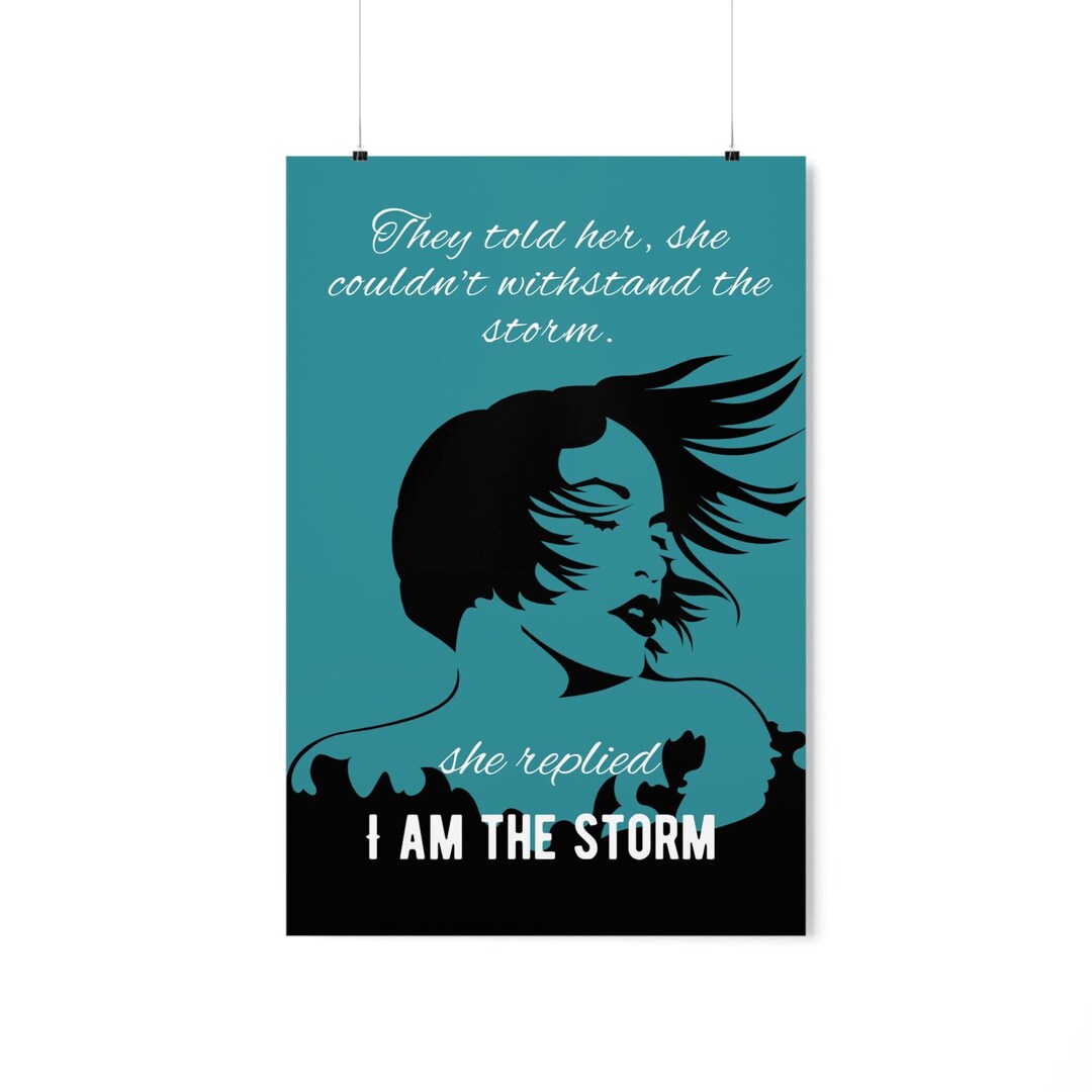 I Am the Storm Premium Matte Vertical Posters - Etsy