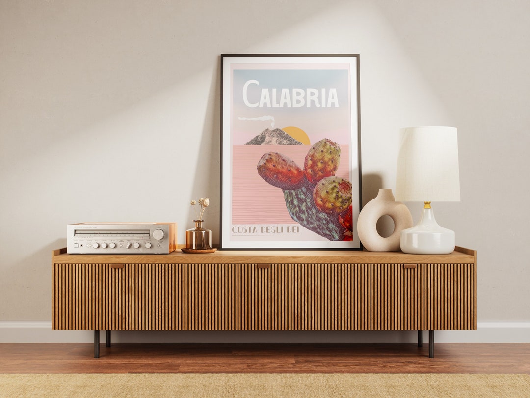 Calabria Travel Poster, Calabria Wall Art, Calabria Art Print, Tropea ...