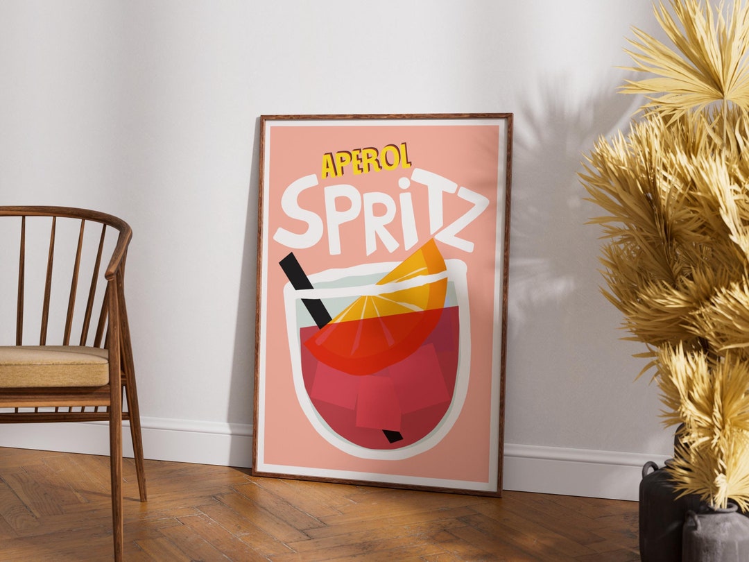 Aperol Spritz Print, Aperol Spritz Poster, Aperol Spritz Wall Art ...