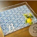 Acrylic Blue Lemon Print Serving Tray With Handles, Modern Decorative ...