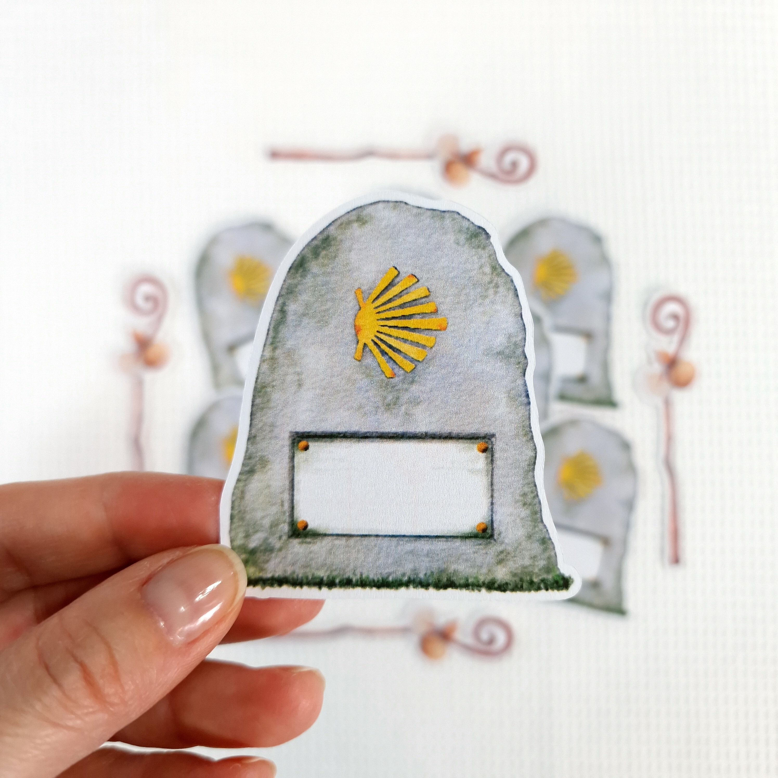 POLES milestones and STAFFS canes Typical of the ROAD to Santiago. 12 ...