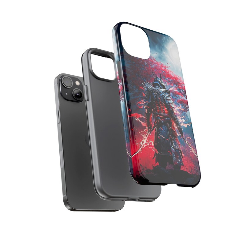 Japanese Samurai With Lightning Swords in Cherry Blossom Tree, Majestic ...