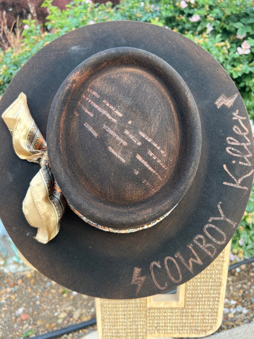 Custom Burned Hat - Large - Etsy