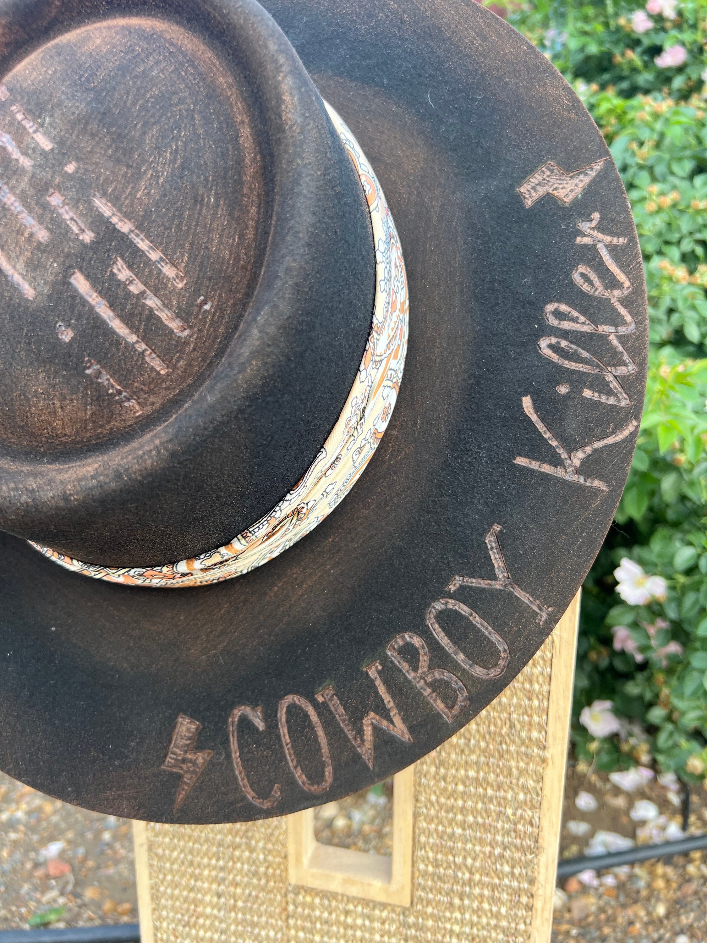 Custom Burned Hat - Large - Etsy