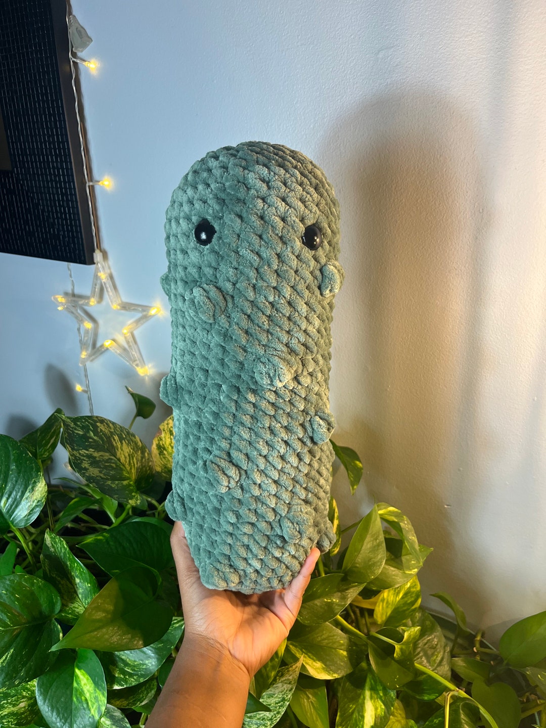 Pickle Plushie Pickle Stuffed Animal Crochet Pickle Plush - Etsy