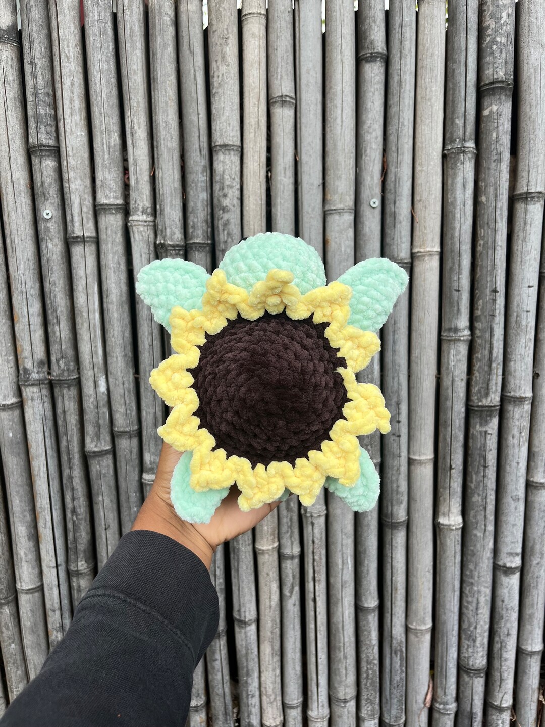 Sunflower Turtle Handmade Turtle Plushie Flower Turtle Stuffed Animal ...