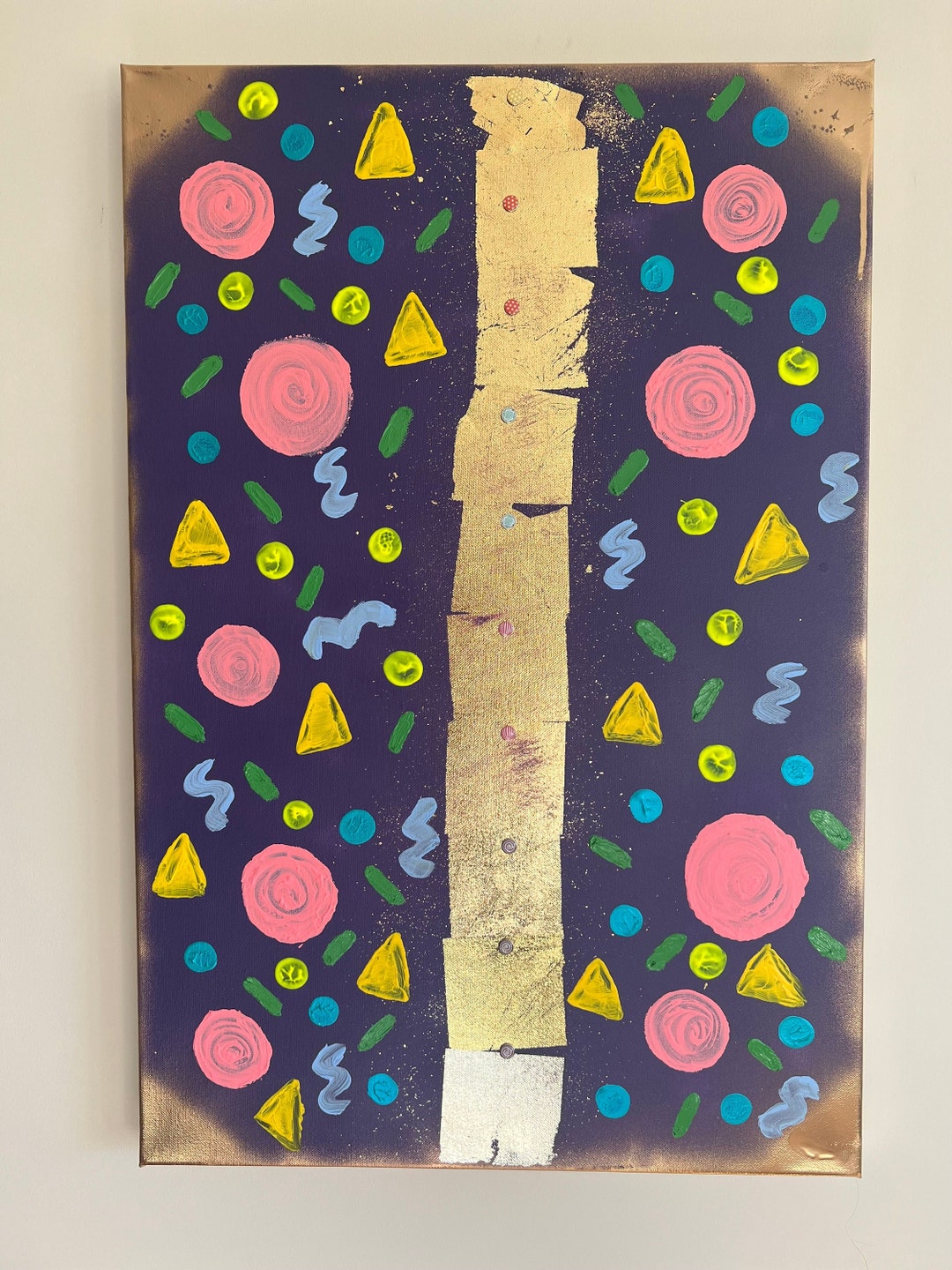 THE CELL A Yayoi Kusama Inspired Mixed Media Painting - Etsy UK